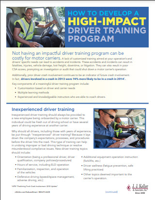 How to Develop a High-Impact Driver Training Program